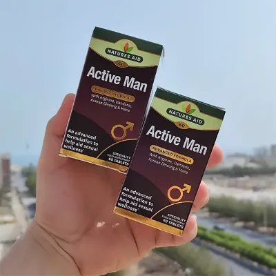 قرص افزایش میل جنسی اکتیو من | Natures Aid Active Man | سم 7 شاپ