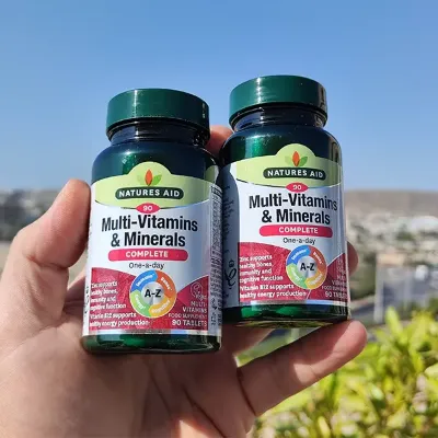مولتی‌ویتامین و مینرال نیچرز اید 90 عددی | Nature’s Aid Multi-Vitamins & Minerals Complete 90 ...